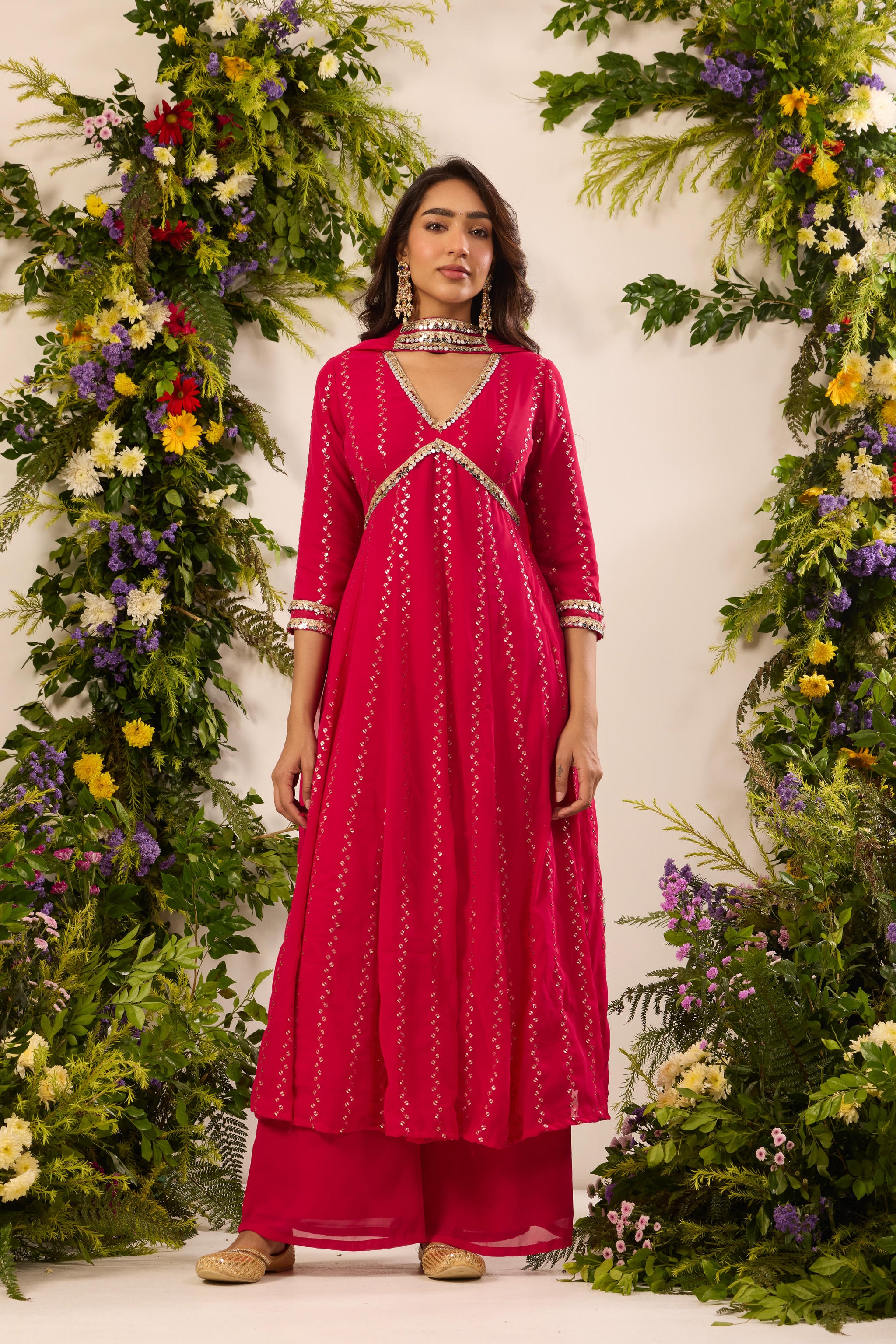 Mastaani Rani Mirror Anarkali Set